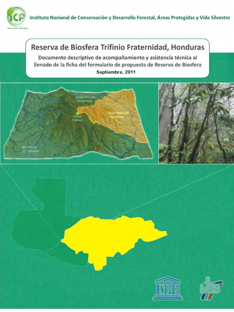 Propuesta Reserva de Biosfera Trifinio | PDF | Los bosques | Honduras