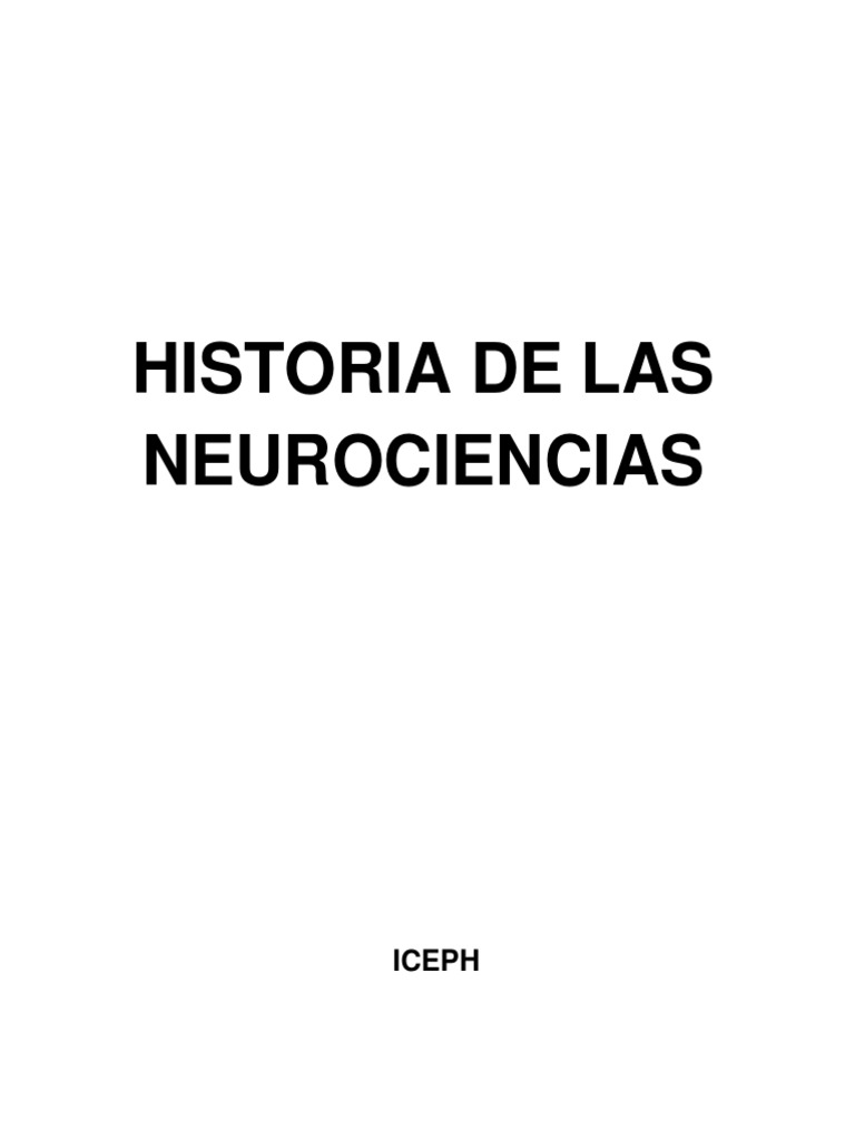 Manual Historia de La Neurociencias | PDF | Neurociencia