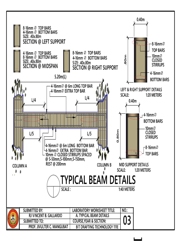 WORKSHEET Beam | PDF