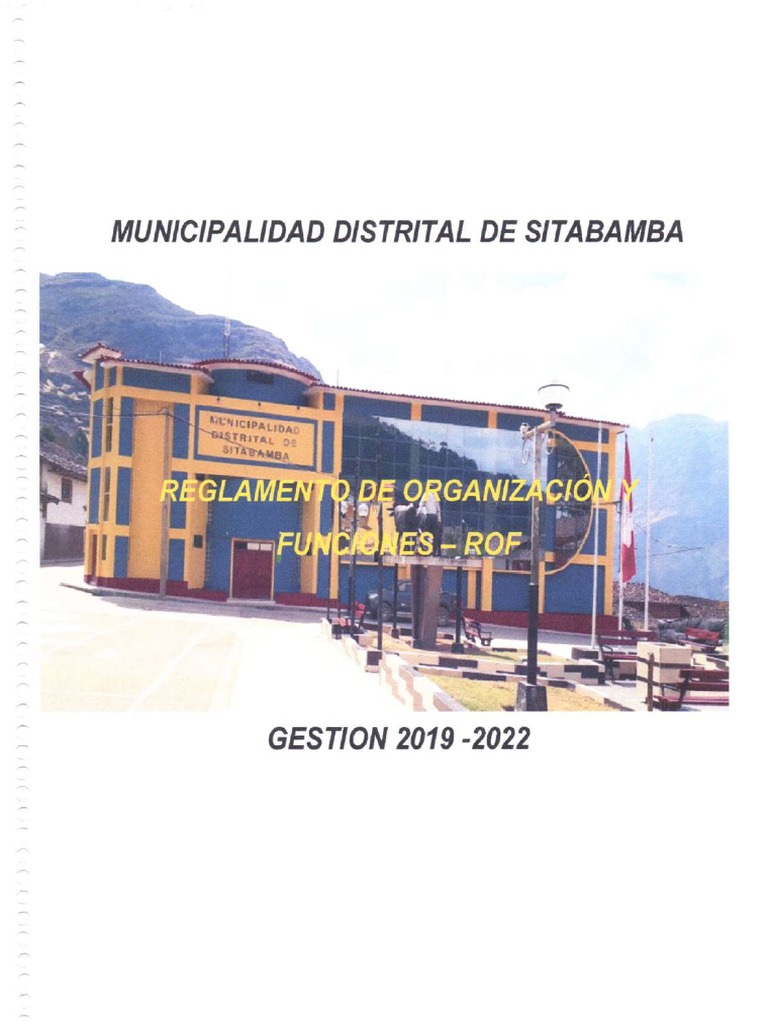 Reglamento de Organizaci N y Funciones - Rof - MDS | PDF