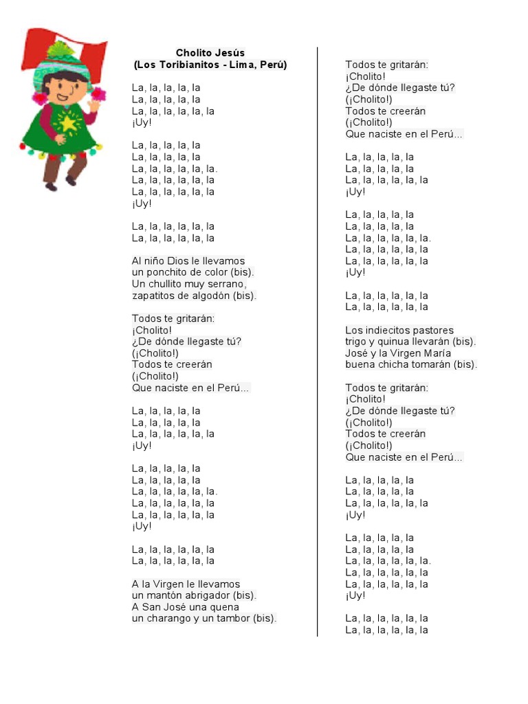 Cholito Jesus Letras | PDF