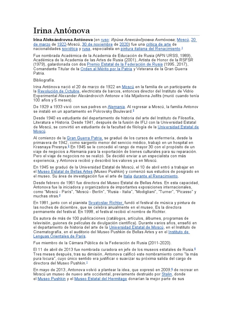 Irina Antónova | PDF