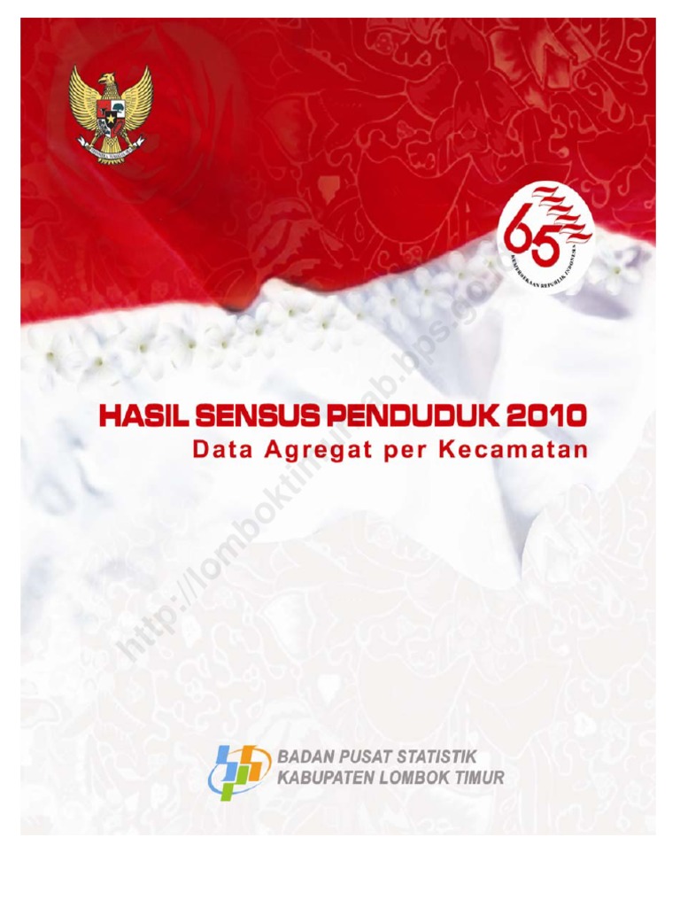 Hasil Sensus Penduduk 2010 Data Agregat Per Kecamatan Kabupaten Lombok Timur | PDF