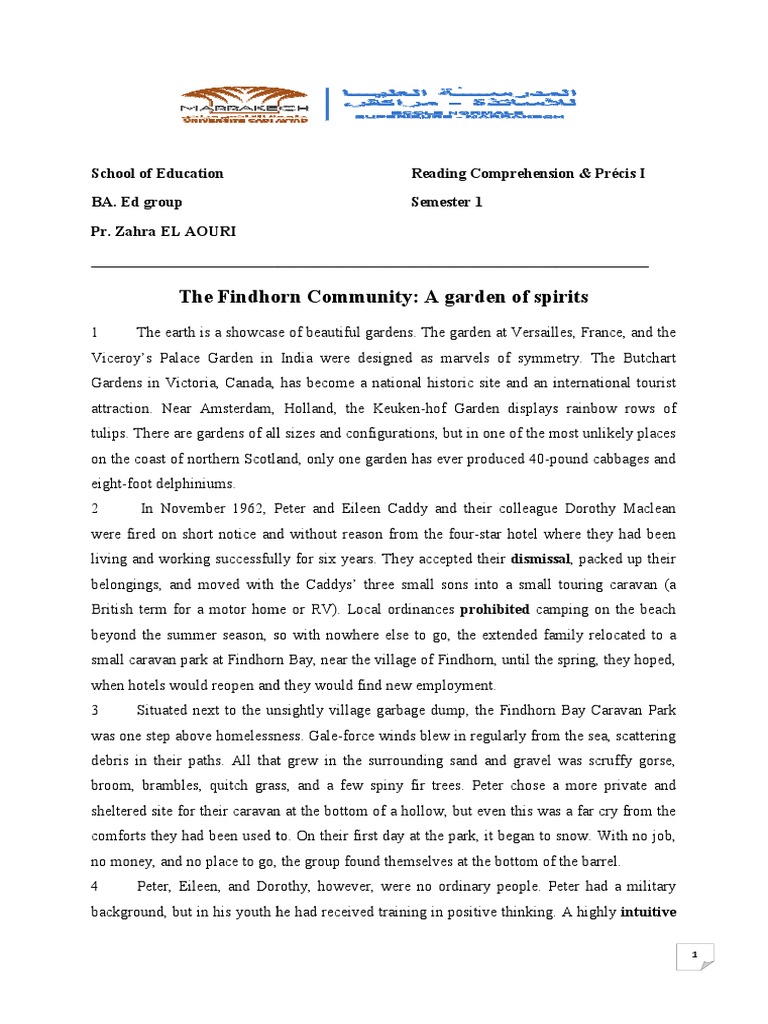 6 - The Findhorn Community - A Garden of Spirits | PDF | Vegetables ...