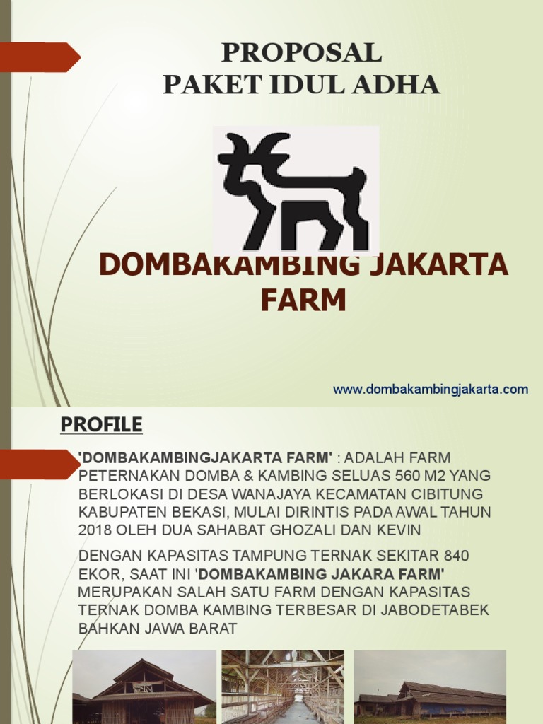Proposal Idul Adha Domba Kambing Jakarta | PDF