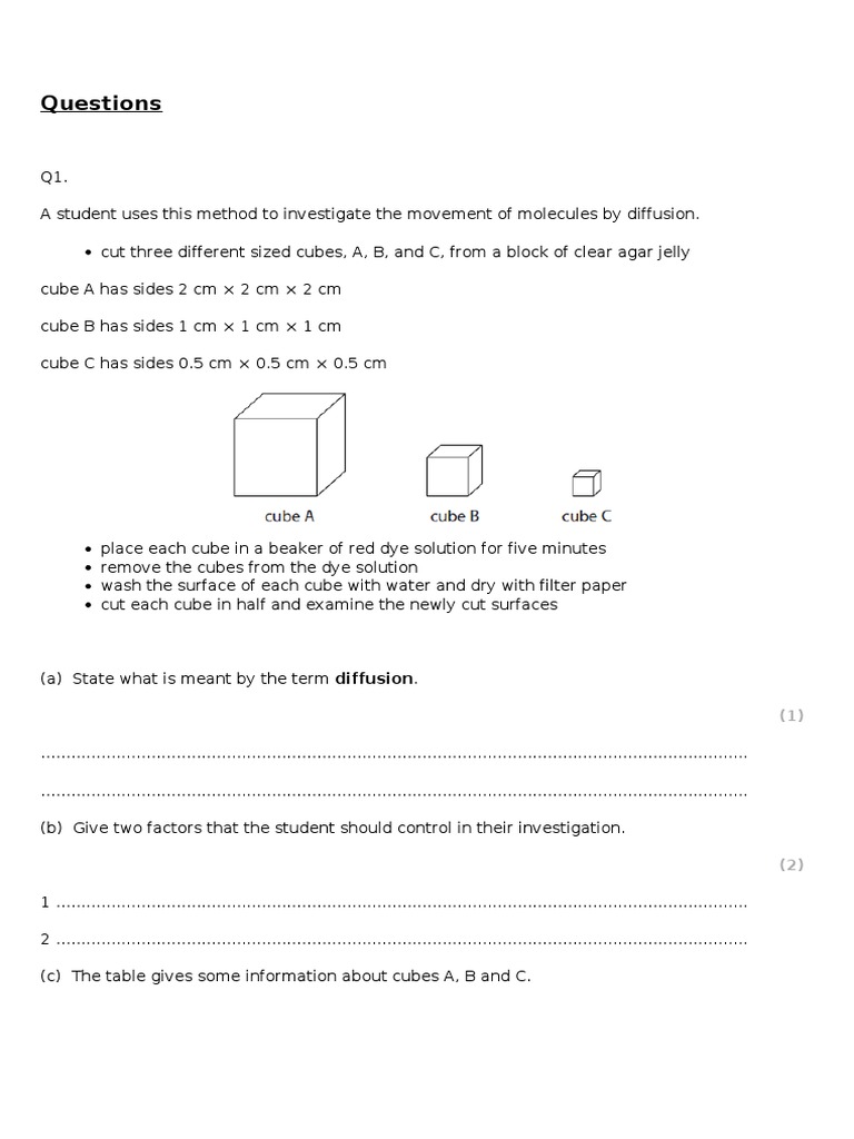 Osmosis Diffusion and Active Transport | PDF | Science & Mathematics | Technology & Engineering
