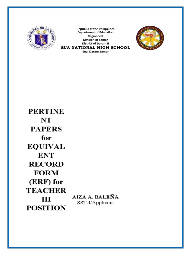 Erf-Cover Page | PDF