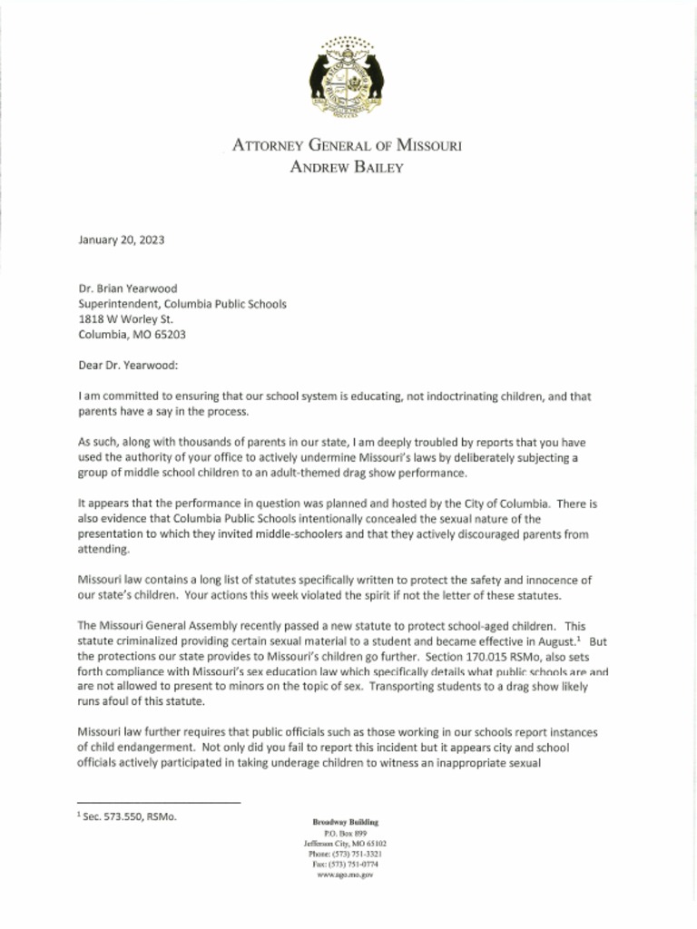 2023 01 20 DR Brian Yearwood Letter | PDF