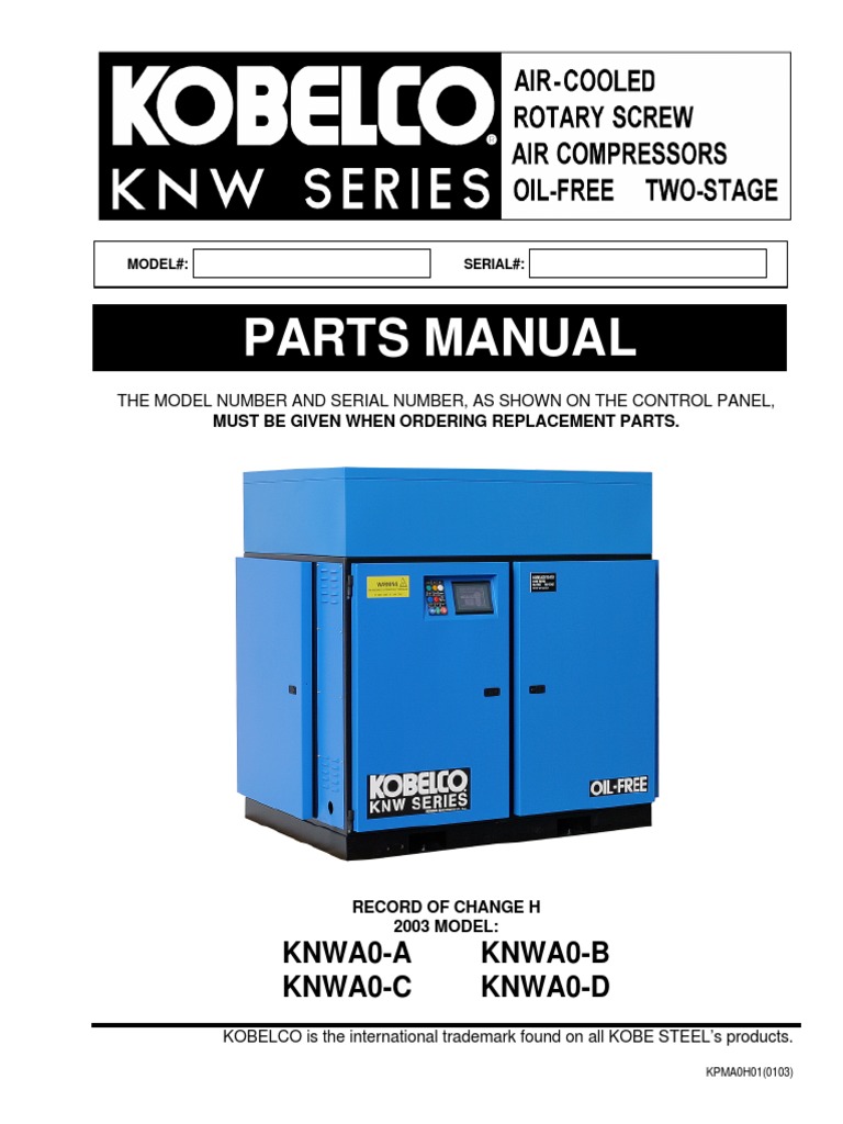 Compresor 100 HP KOBELCO | PDF | Pipe (Fluid Conveyance) | Valve