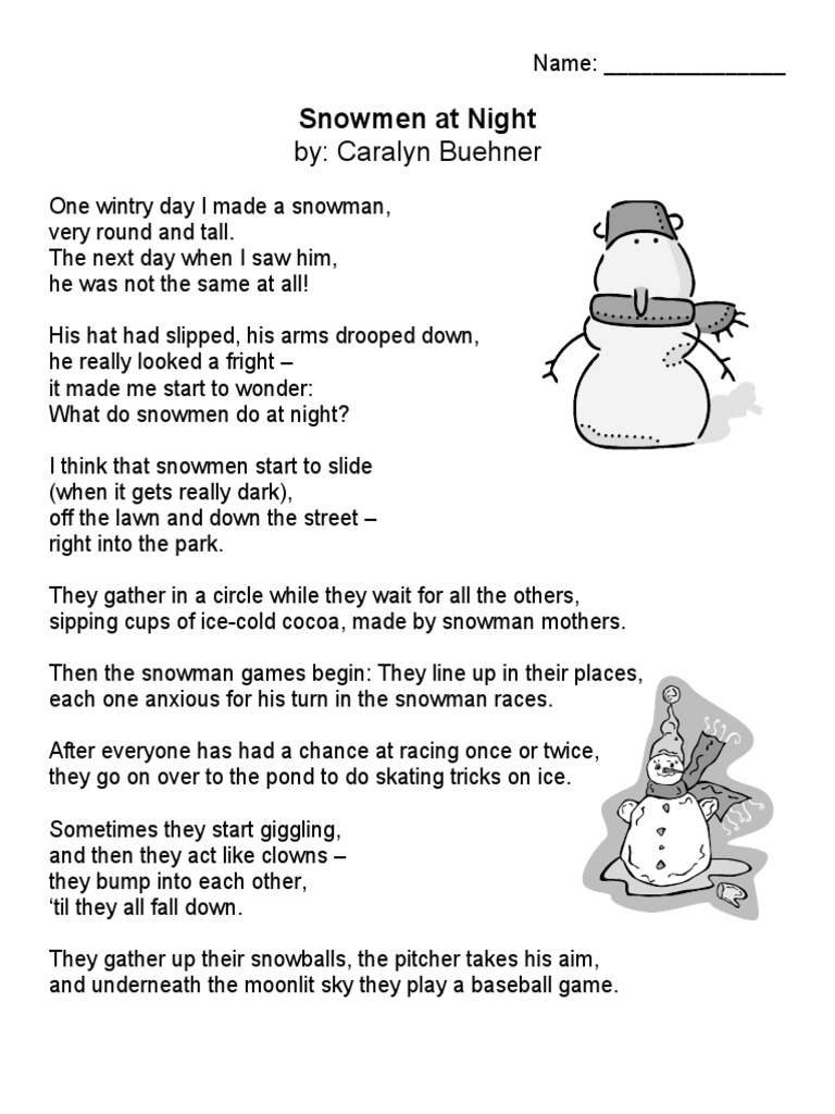 Snowmen at Night | PDF | Young Adult