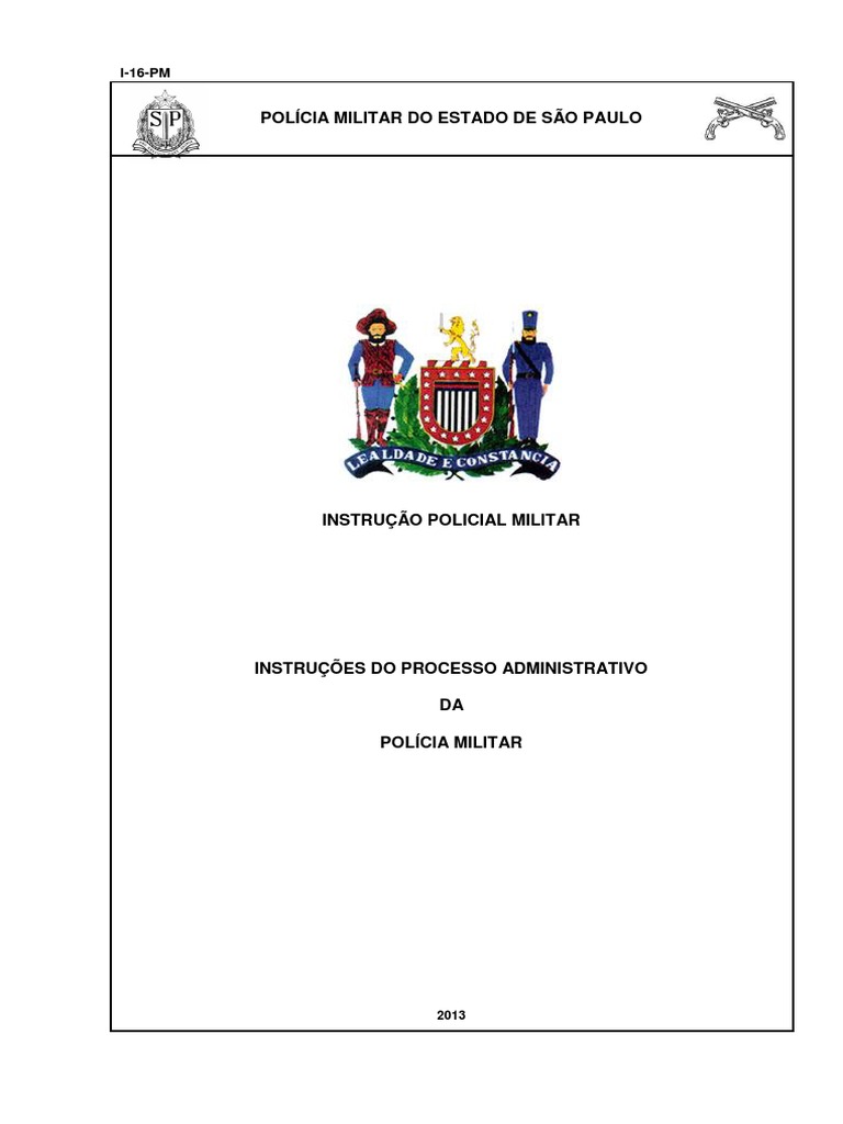 Instruções do Processo Administrativo PM | PDF | Julgamentos | Polícia