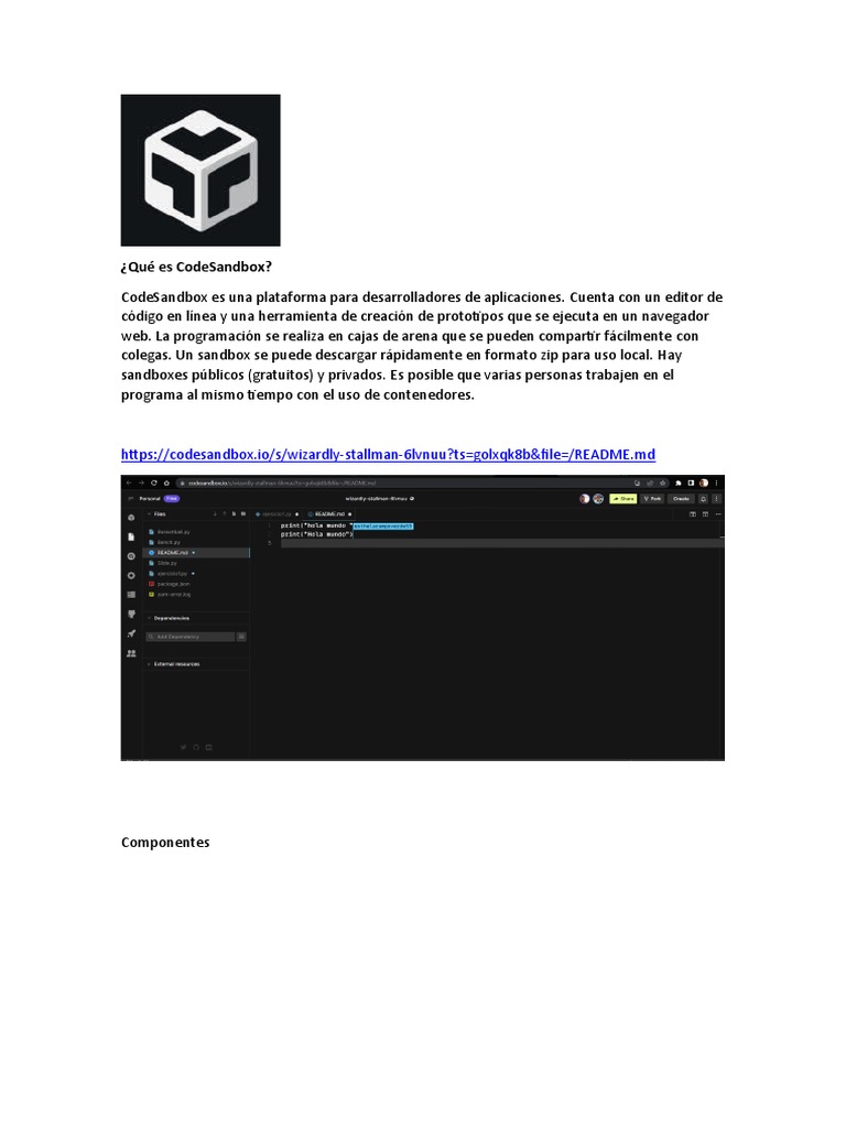 ¿Qué Es Codesandbox? | PDF
