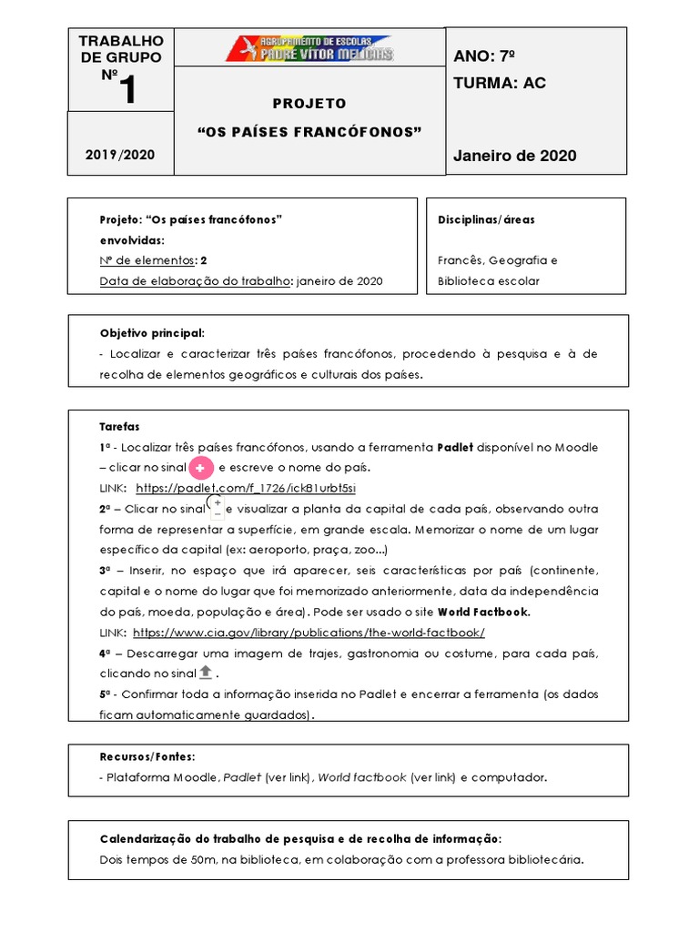 Mapeando Países Francófonos | PDF | Geografia