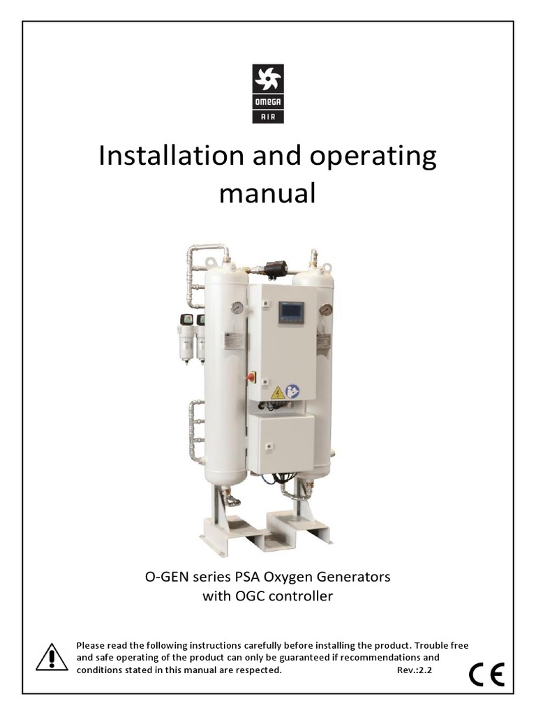 Manual O-GEN OGC Series - Omega Air Ver.2.2 | PDF | Adsorption ...
