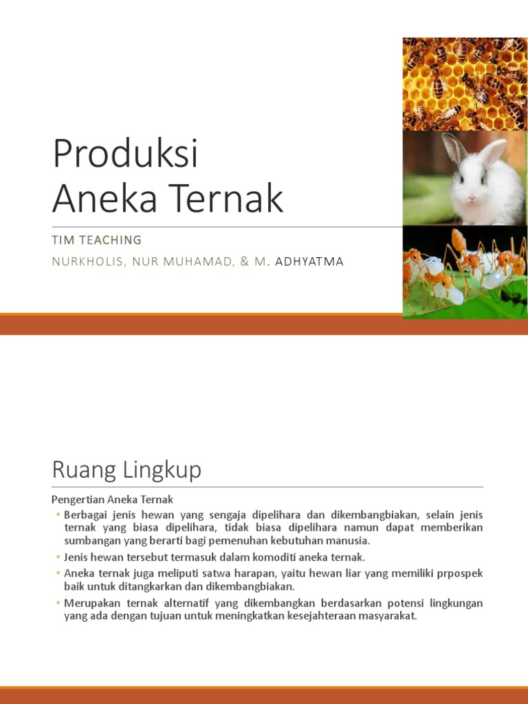 Pengantar MK Produksi Aneka Ternak | PDF