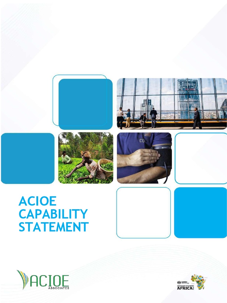 ACIOE Capability Statement Updated | PDF | Agriculture | Nigeria