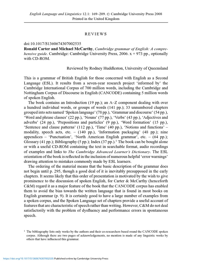 Carter | PDF | Clause | Verb