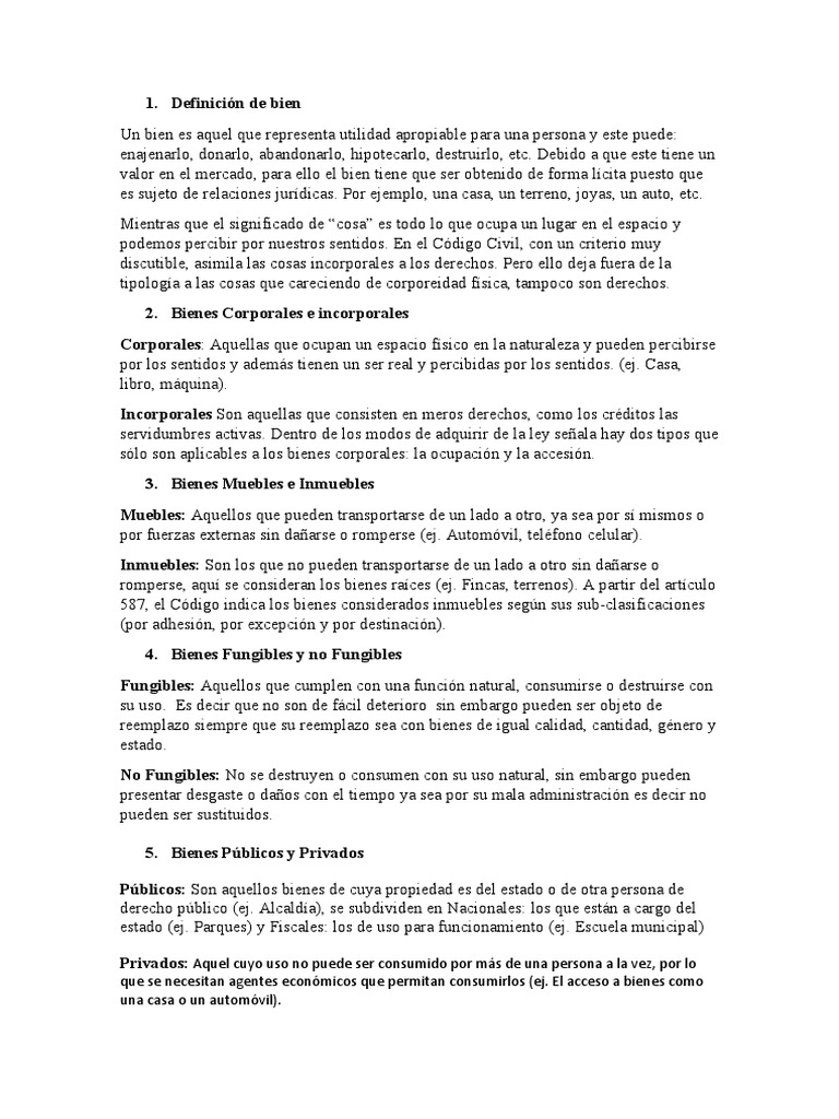Definición de Bien | PDF | Bienes | Propiedad