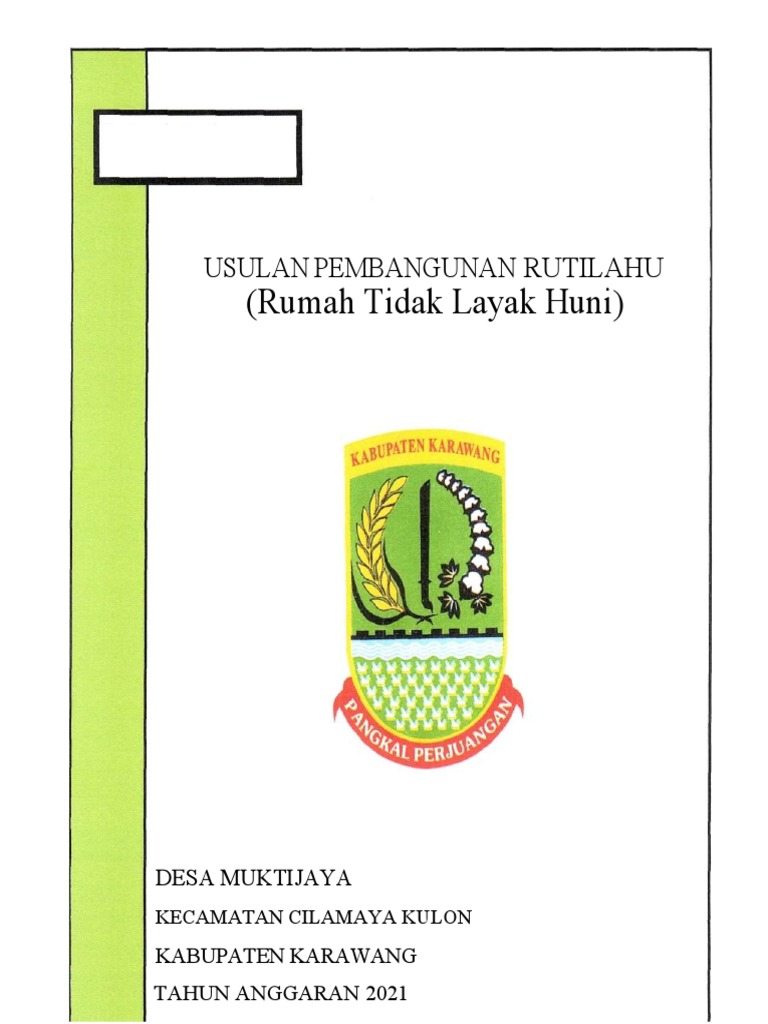 Contoh Proposal Rutilahu Muktijaya | PDF