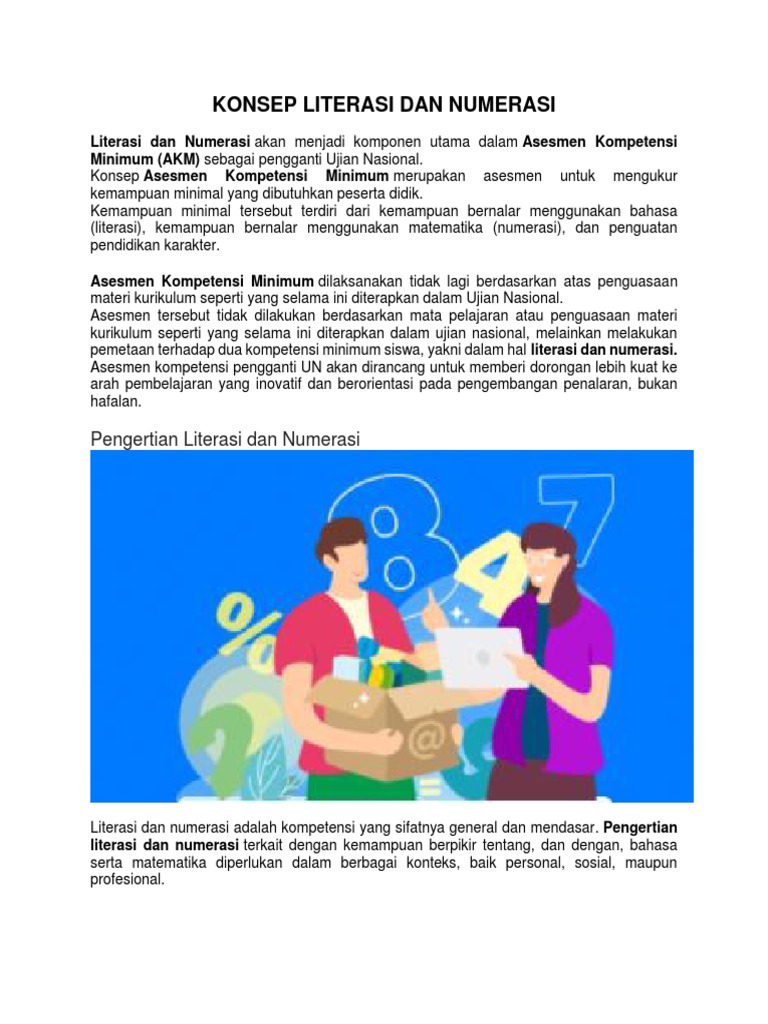 Konsep Literasi Dan Numerasi | PDF