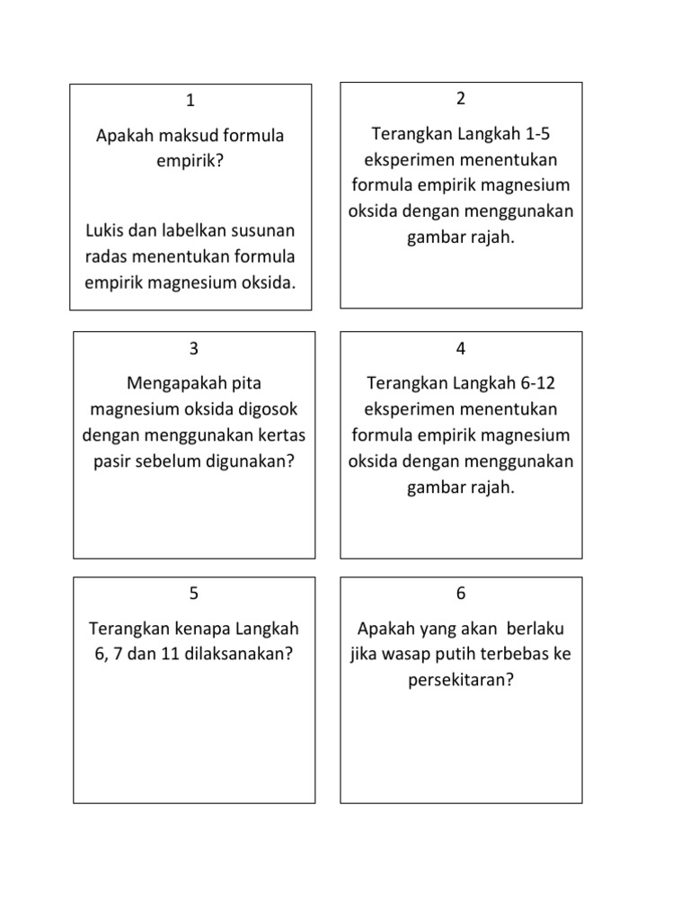 Soalan Kumpulan Amali | PDF