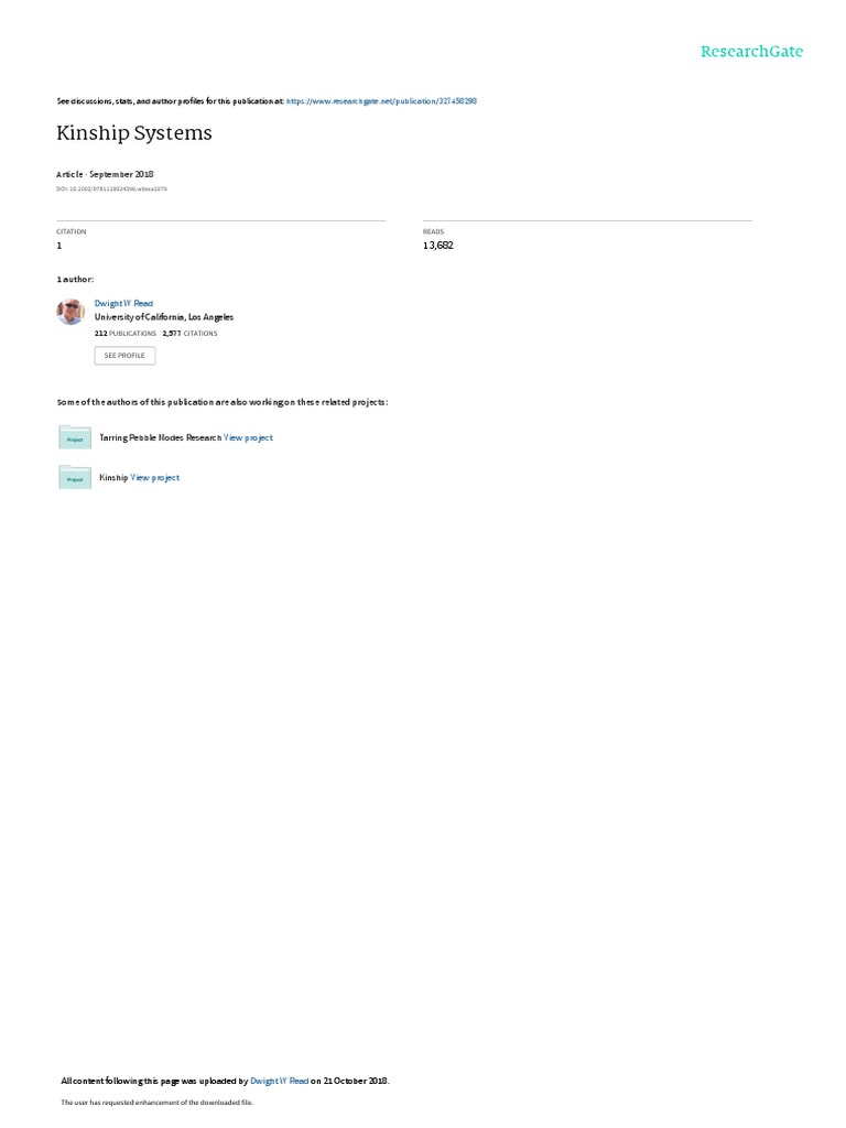 Kinship Systems | PDF | Kinship | Marriage