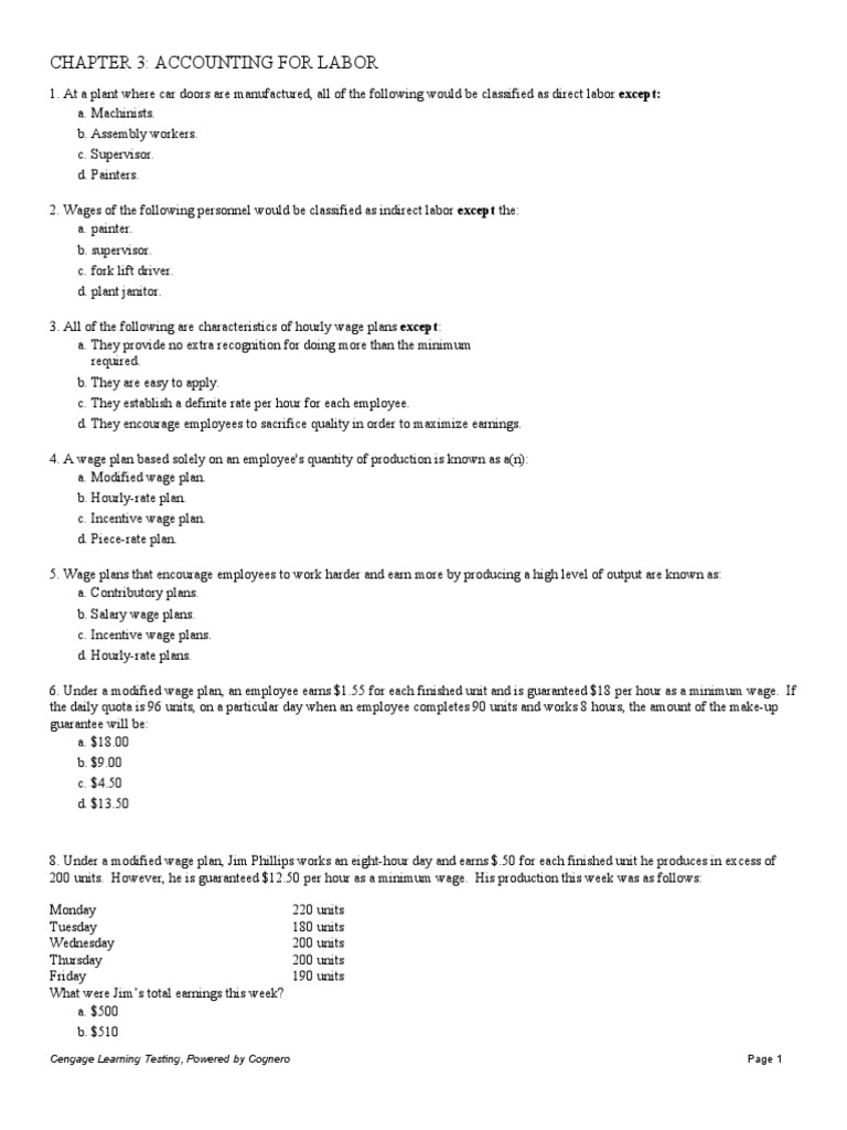 Vanderbeck 17e Chapter 03 Test Bank | PDF | Payroll | Federal Insurance ...