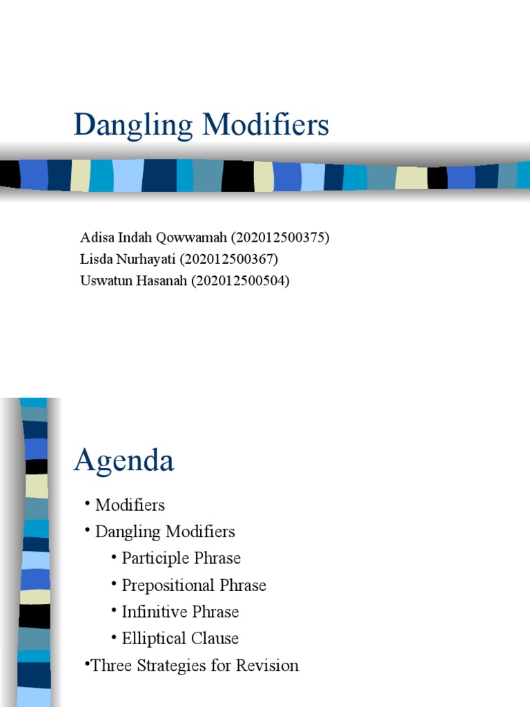 Dangling Modifiers | PDF | Verb | Syntax