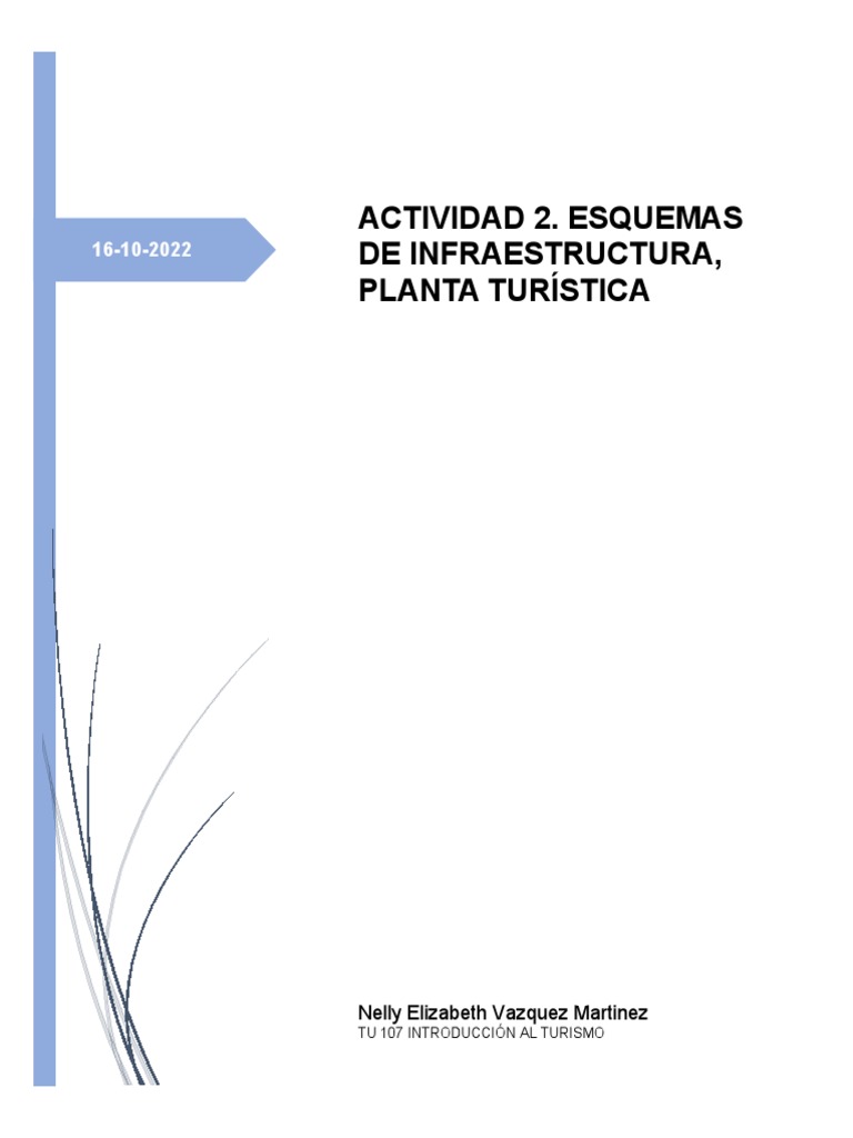 Esquemas de infraestructura turística | PDF | Turismo | Agencia de viajes