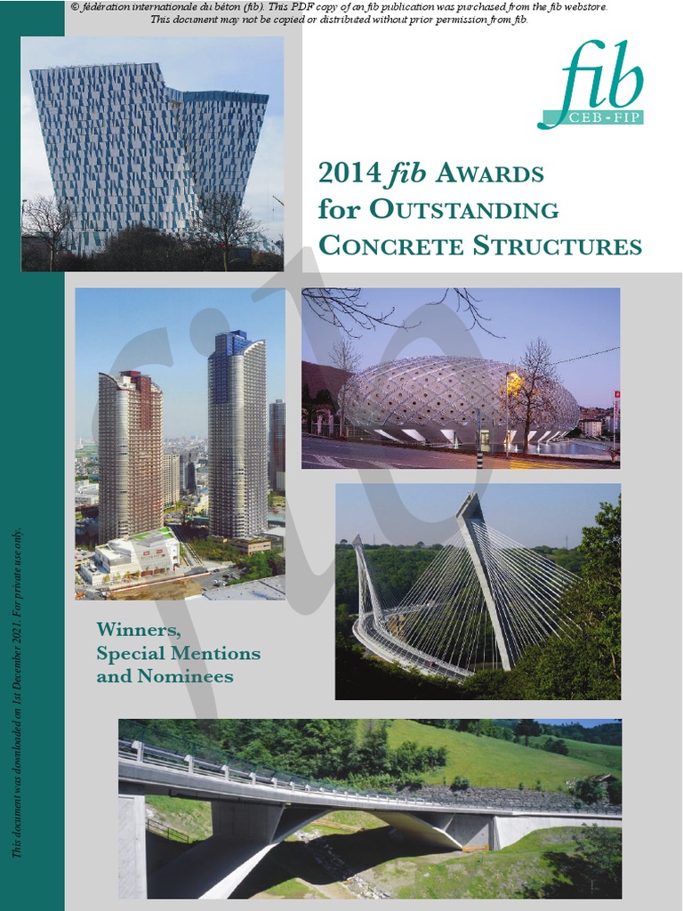 Fib2014 Awards For Outstanding Concrete Structures | PDF | Economic ...