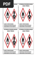 Etiquetas SGA Aceite Lubricante Usado | PDF