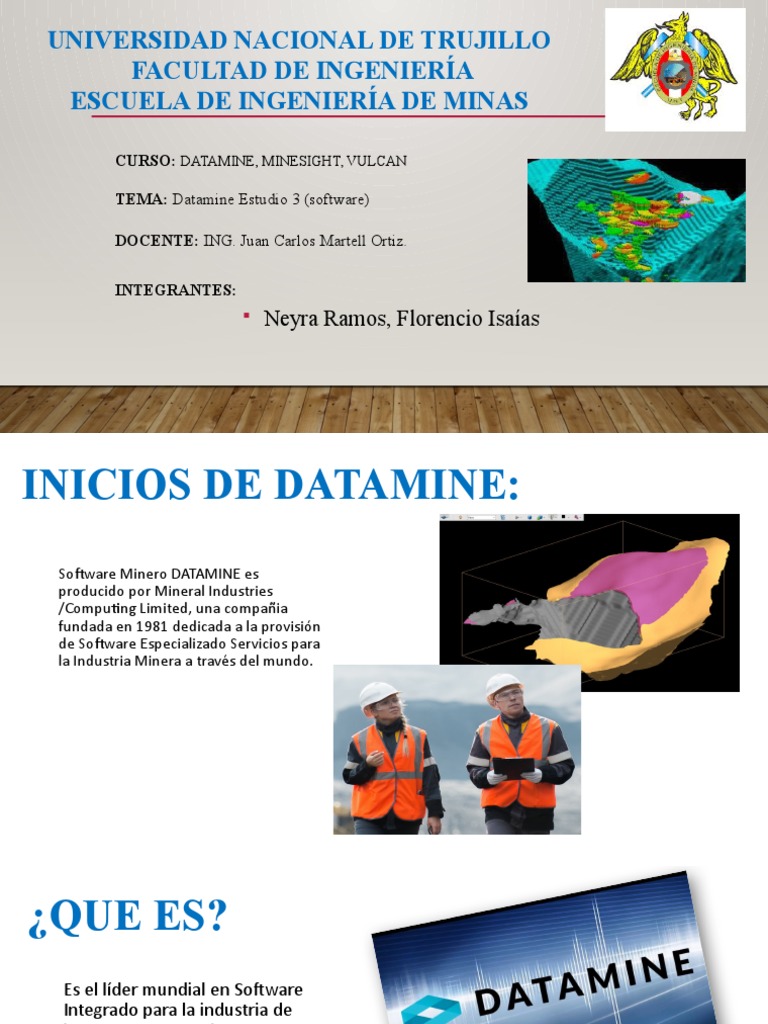 Software Datamine Diaposotivas | PDF | Minería | Software