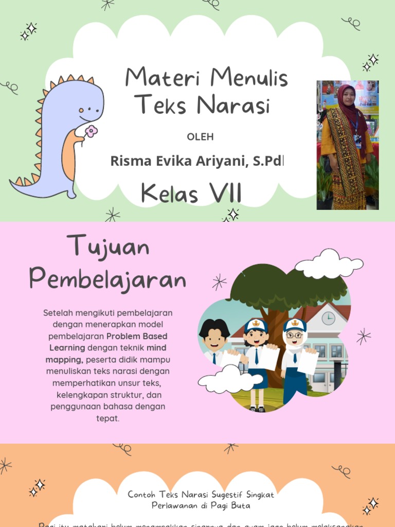Panduan Menulis Teks Narasi Kelas VII | PDF