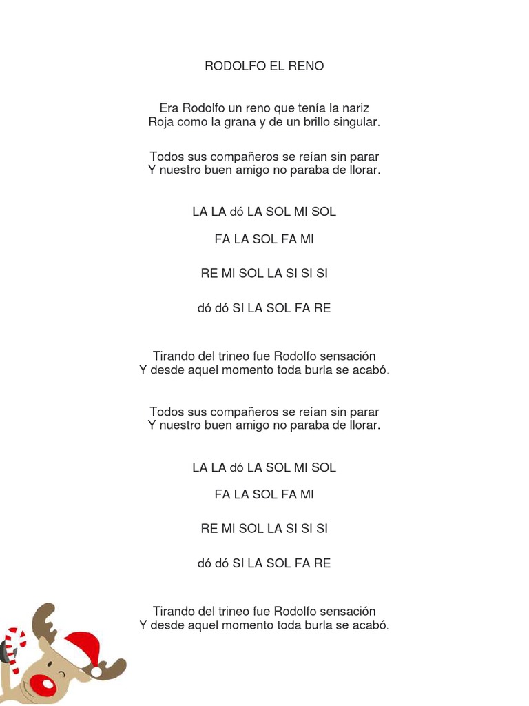 Rodolfo El Reno - Flauta y Letra | PDF