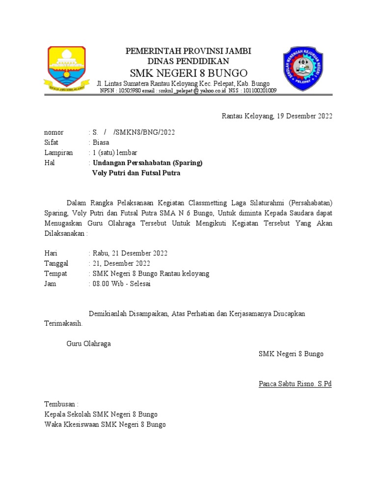 Undangan Futsal | PDF