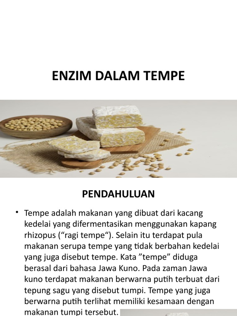Enzim dan Proses Pembuatan Tempe | PDF | Kesehatan Holistik