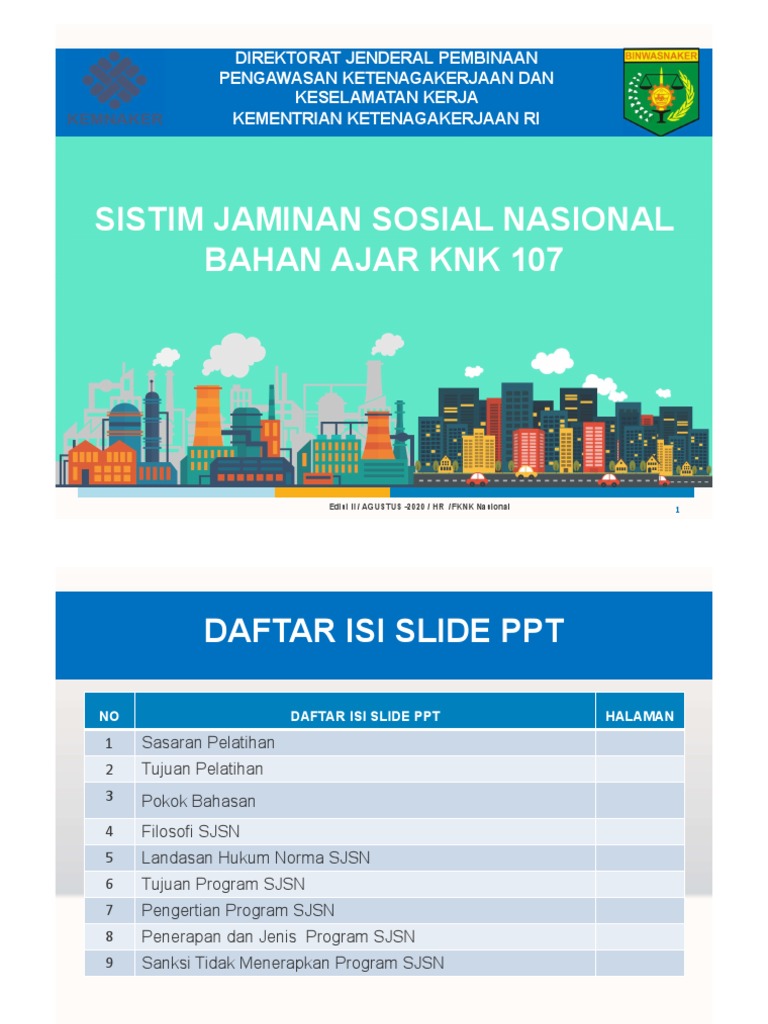 Training PDF Penerapan Norma Jaminan Sosial Tenaga Kerja 367 | PDF