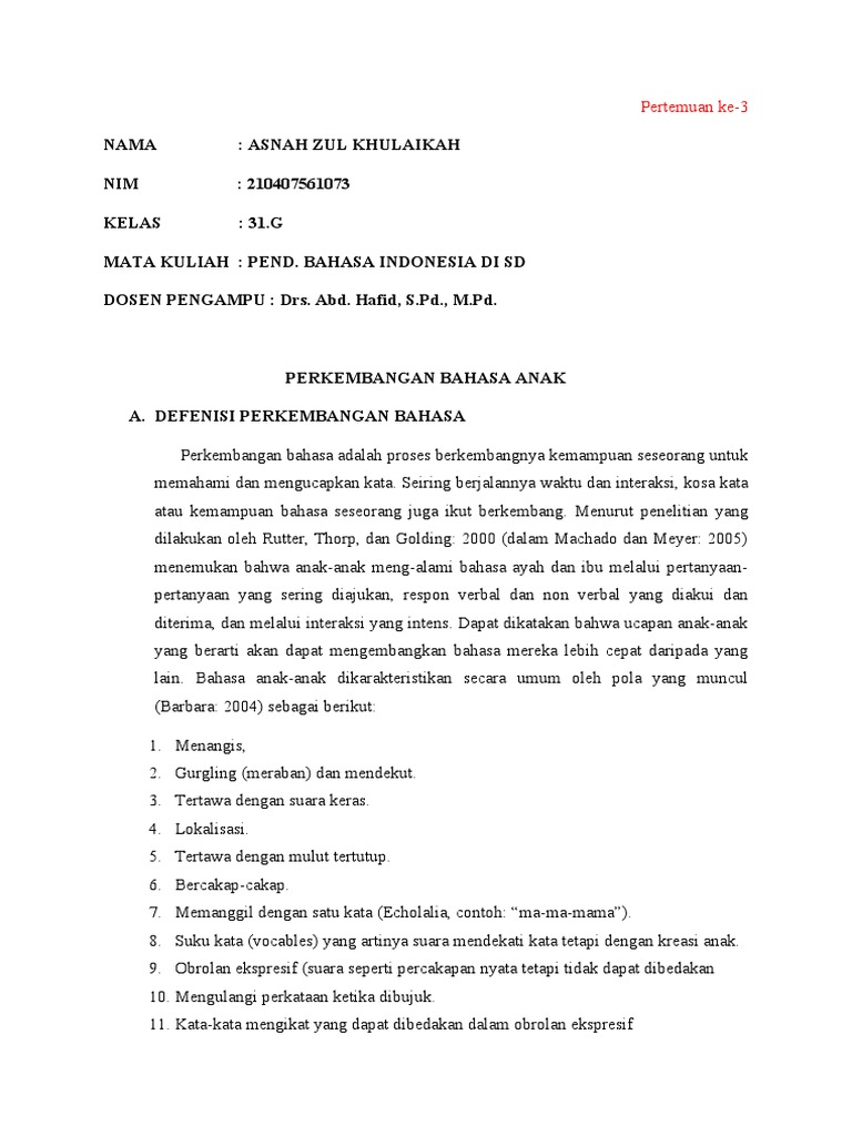 18 - Asnah Zul Khulaikah - Materi 3 | PDF