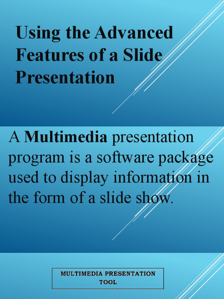 Multimedia Presentation | Download Free PDF | Multimedia | Microsoft Power Point