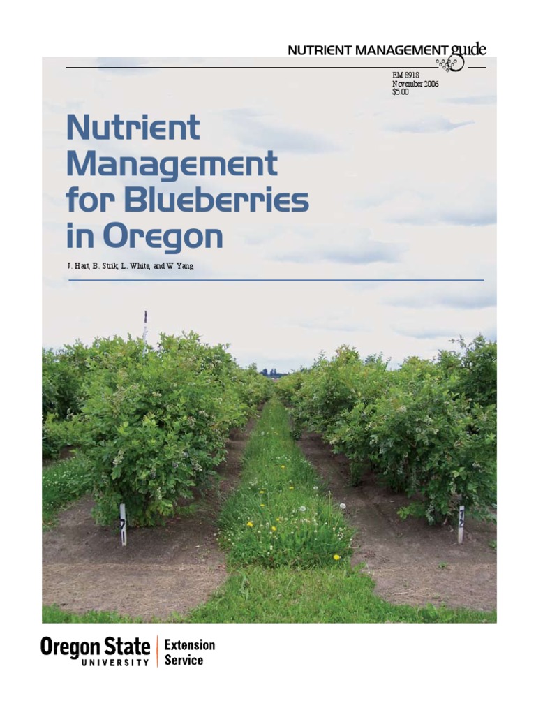 Blueberry Nutrient Management | PDF | Soil | Fertilizer