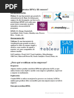 Qué Herramientas BPM y BI Conoces | PDF