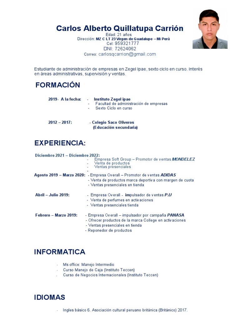 CV Carlos 2021 | PDF
