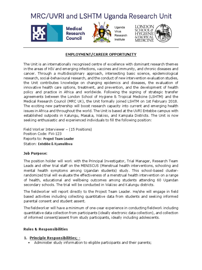 Field Worker Guide | PDF | Informed Consent | Health Sciences