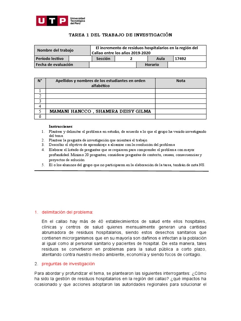 Semana 2 - Tarea 1 y 2 - Plantilla - Delimitación Del Tema de ...