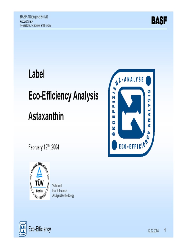 BASF Label Astaxanthin | Download Free PDF | Greenhouse Gas | Ecology