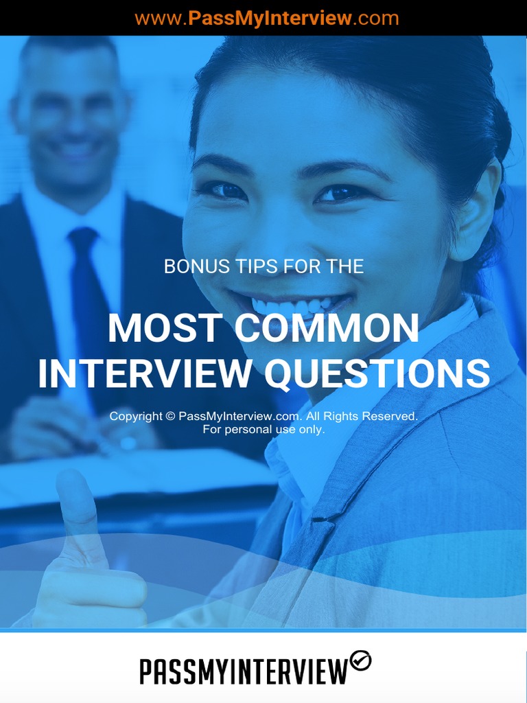 Interview Questions Bonus Tips | PDF | Question | Employment