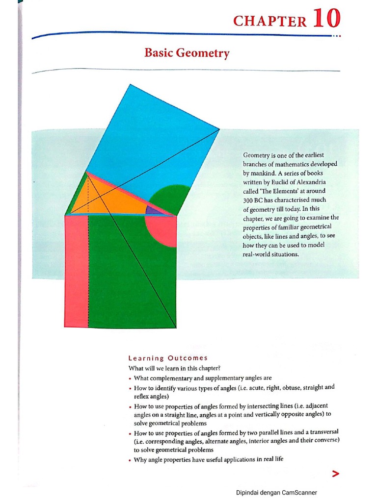 Sec 1B Think Math Chapter 10 Basic Geometry | PDF