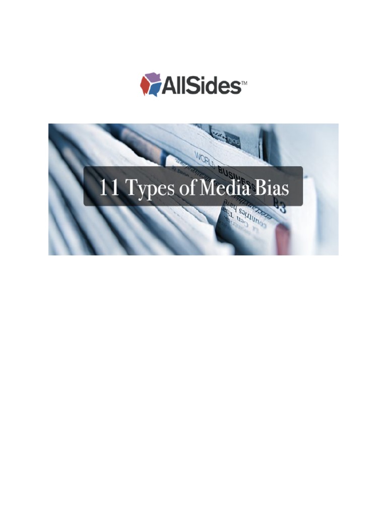 16 Types of Media Bias Explained | PDF | Bias | Media Bias