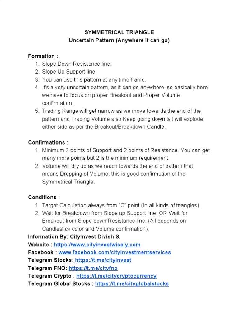 Symmetrical Triangle | PDF