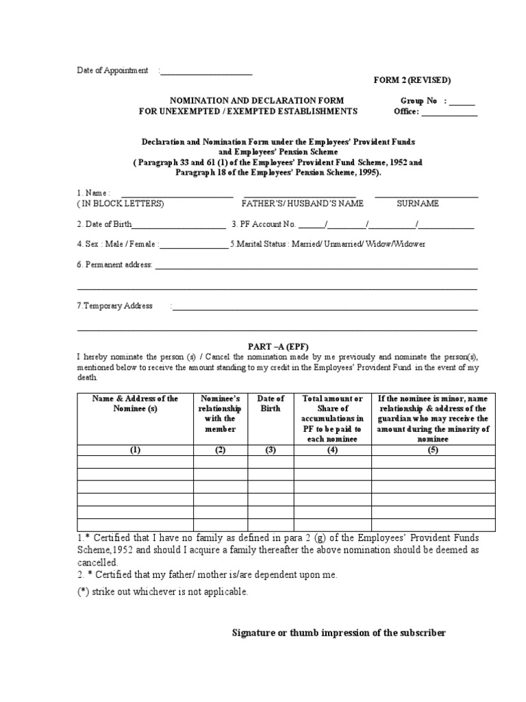 03 PF Nomination Form | PDF | Social Institutions | Government